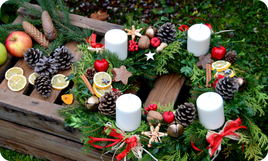 Adventný veniec - symbol tradičných Vianoc - Kitos.sk